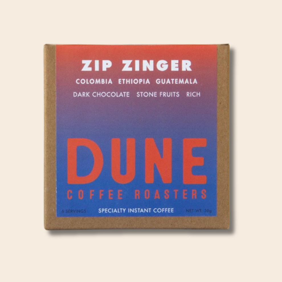 Zip Zinger Instant Coffee 6 Pack – DUNE COFFEE ROASTERS